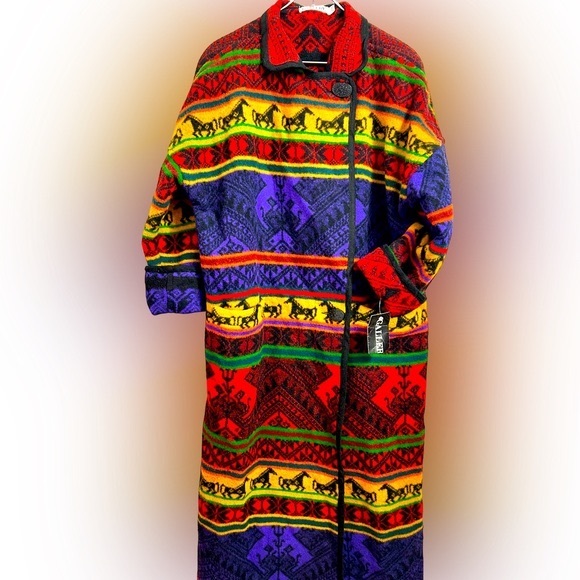 Gallery | Jackets & Coats | Vtg Gallery Multicolored Coat | Poshmark